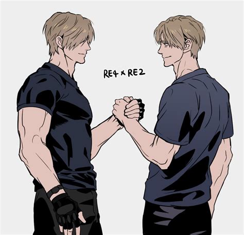 Leon S Kennedy Resident Evil And More Drawn By Umbrella Rpd Danbooru