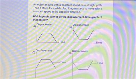 Solved Three Objects Move From Point A To B In Three