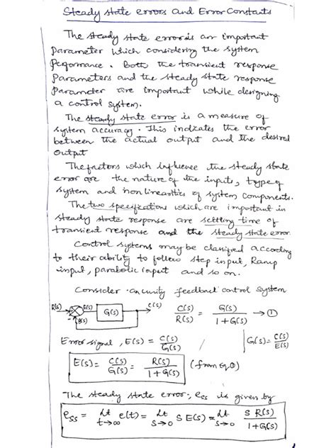 Mod 3 Part2 Static Errors Time Domain Pdf
