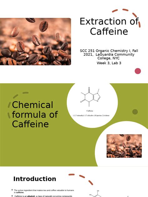 lab3 ppt extraction pdf solubility caffeine