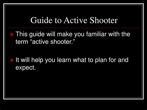 PPT Campus Guide To Active Shooter PowerPoint Presentation ID