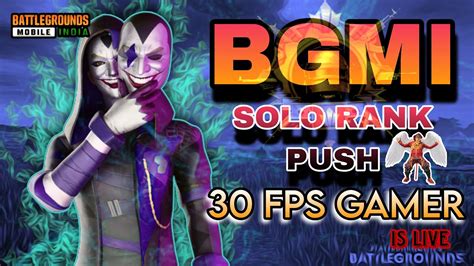 LIVE DAY BGMI SOLO RANK PUSH GOLD TO CONQUEROR ROAD TO K Bgmi Solorankpush