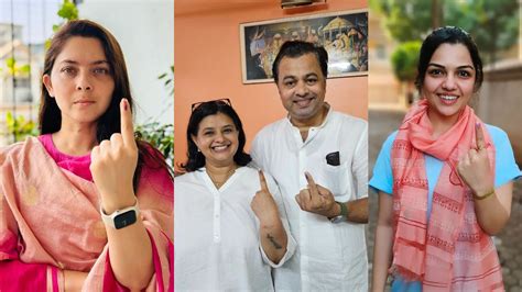 चौथ्या टप्प्यातील मतदानाच्या दिवशी या कलाकारांनी बजावला मतदानाचा हक्क