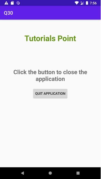 How To Quit An Android Application Programmatically Using Kotlin