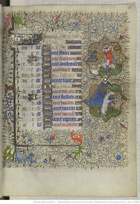 Horae ad usum romanum Enluminure Manuscrit enluminé Bibliotheque