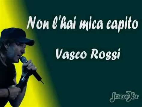 Vasco Rossi Non L Hai Mica Capito Karaoke By FuxioKaraoke YouTube