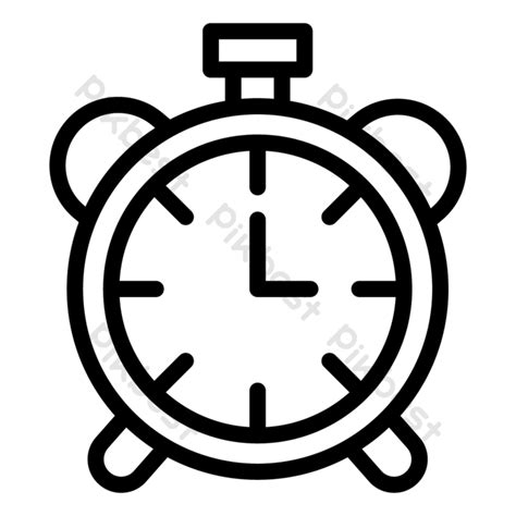 Digital Alarm Clock Icon Vector Design Illustration Png Images Eps Free Download Pikbest