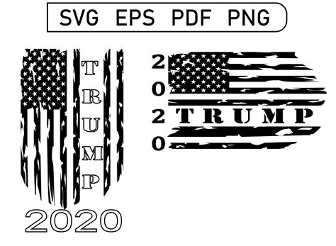 Clip Art And Image Files Trump American Flag Design Election 2020