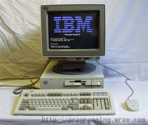 Ibm Computer On White Table Ibm Computer On White Table