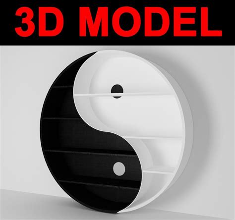 Estante Yin Yang Modelo 3d 12 C4d Free3d