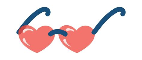 Design Element Love Heart Shaped Glasses Cartoon 23356218 Vector Art