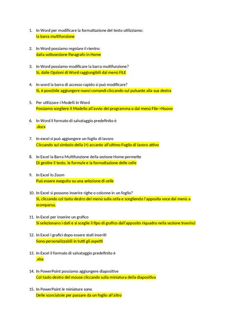 Risposte Test Finale Certificazione Intenzionale Di Alfabetizzazione