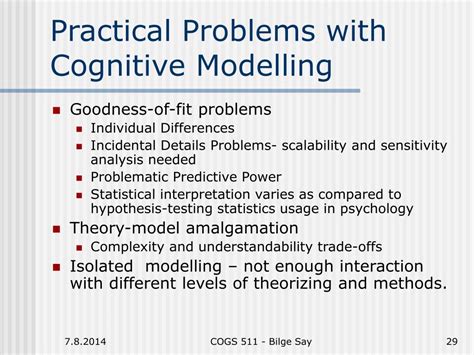 PPT Computational Cognitive Modelling PowerPoint Presentation Free Download ID 2970721