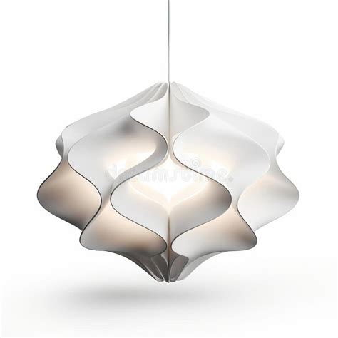 Unique Curvilinear Dodecagon Shape Lamp Design On White Background