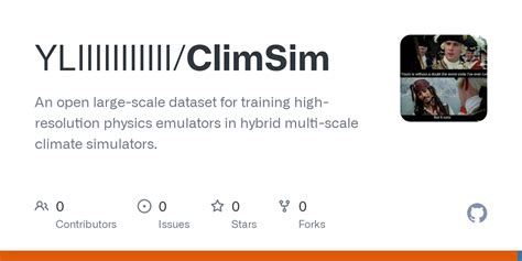 GitHub YLlllllllllll ClimSim An Open Large Scale Dataset For Training High Resolution Physics