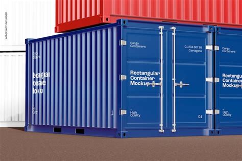 Premium Psd Rectangular Container Mockup