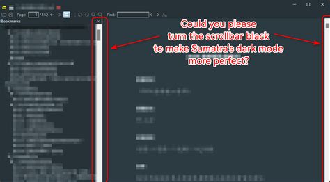 Regarding The Issue Of Scrollbar In Dark Mode Sumatrapdfreader Sumatrapdf Discussion