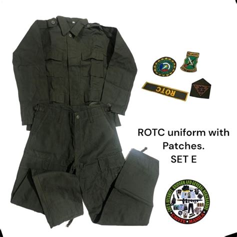 Rotc Uniform Ripstop And Complete Accessories Set Tactical Uniform