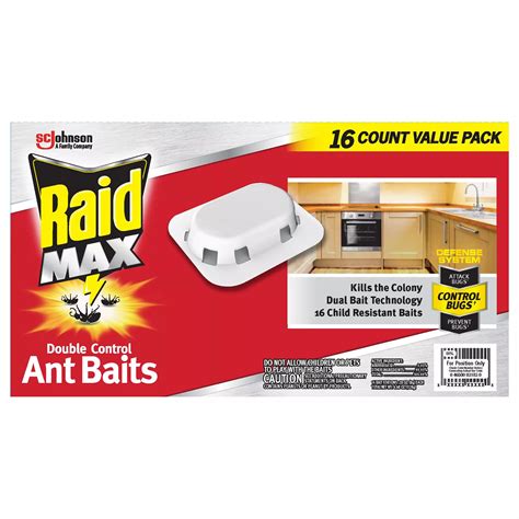 Raid Max Double Control Ant Baits 2 Pk8 Ct Bjs Wholesale Club