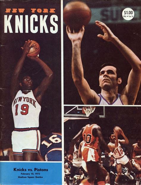 1972 73 New York Knicks Game Publications