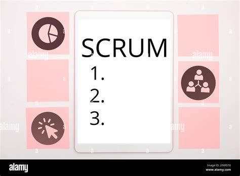 Writing Displaying Text Scrum Internet Concept Handwriting As Distinct From Print Written