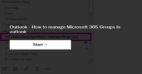 Outlook How To Manage Microsoft 365 Groups In Outlook