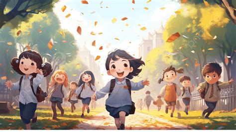 학교에가는 학생들을위한 그림 배경 학생 학교에 가다 개학 시즌 배경 일러스트 및 사진 무료 다운로드 Pngtree