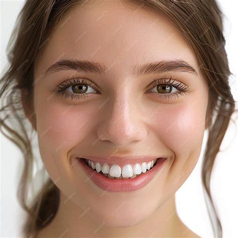 Premium Photo Photo Portrait Of Beautiful Naturally Brunette Woman