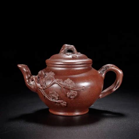 宜興紫砂老壺 報春梅花紫砂壺380ml 大容量紫砂壺 早期一廠紫砂壺 名家紫砂壺 紫砂茶壺 泡茶壺 蝦皮購物
