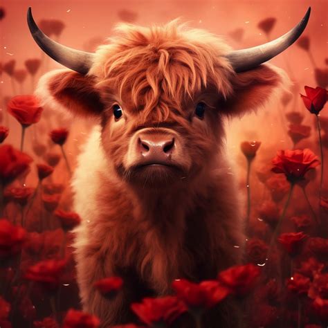 Download Ai Generated Nature Highland Cow Royalty Free Stock