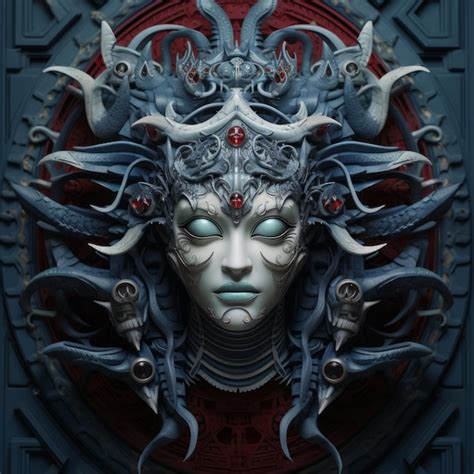 Premium AI Image An Image Of A Womans Face With Tentacles On It