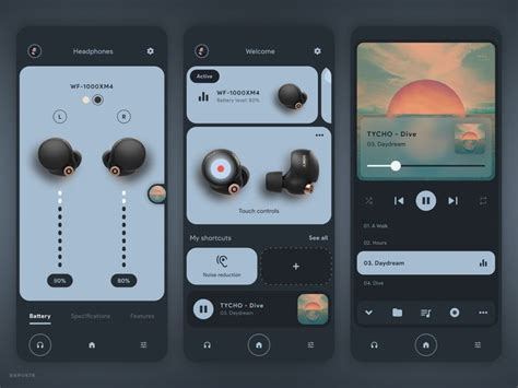 Earbuds Mobile App App Interface Design Mobile App Design Mobile App Design Inspiration