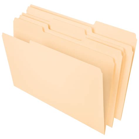 File Folders Tab Cut Legal Size Manila Pack Of Folders OfficeSupply Com