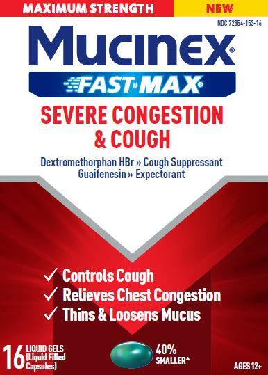 MUCINEX SINUS MAX Liquid Gels Severe Congestion Pain