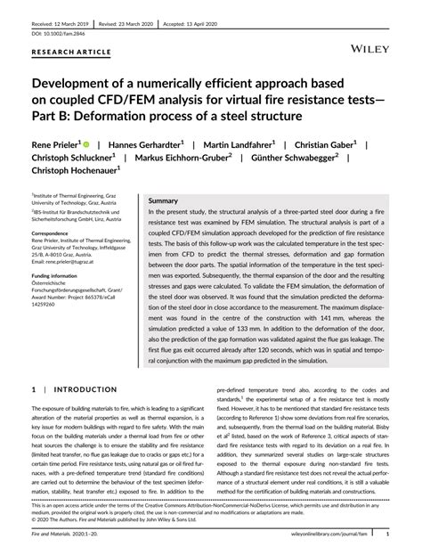 Pdf Development Of A Numerically Efficient Approach Based On Coupled