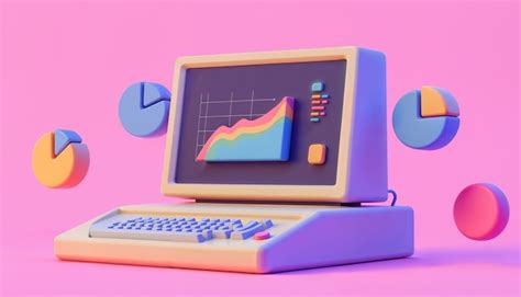 3d Graph Computer Illustration Ai Generated Image