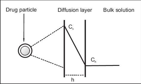 Dissolution Of A Drug According To Diffusion Layer Model Download Scientific Diagram
