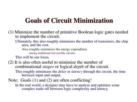 ppt techniques for combinational logic optimization powerpoint