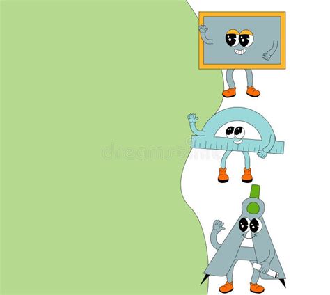 Y2k Background With School Characters In Retro 00s 80s Style Back To