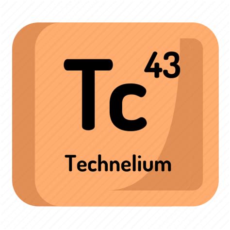 Atom Atomic Chemistry Element Mendeleev Technelium Icon Download