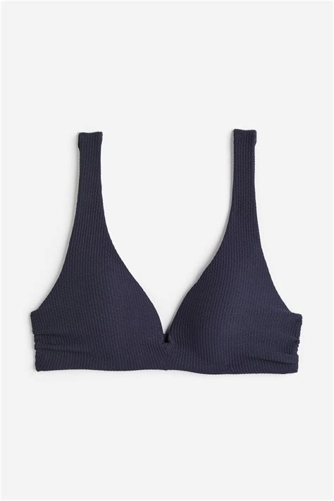 Push Up Bikini Top Dark Blue Ladies Handm In