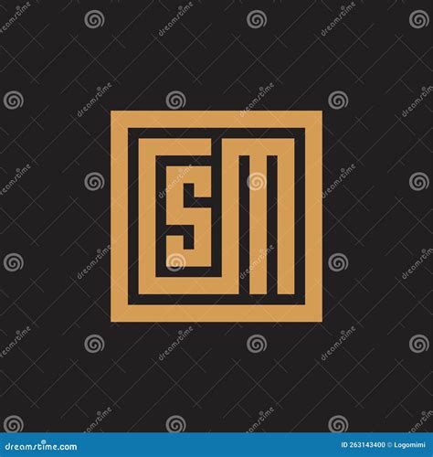 Letter Csm Logo Design Template Logo Csm Vector Illustration Stock