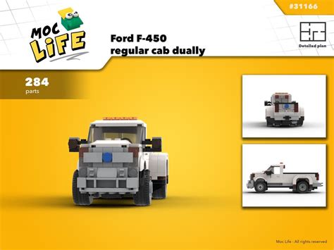 Lego Moc Ford F 450 Regular Cab Dually By Moclife Rebrickable Build