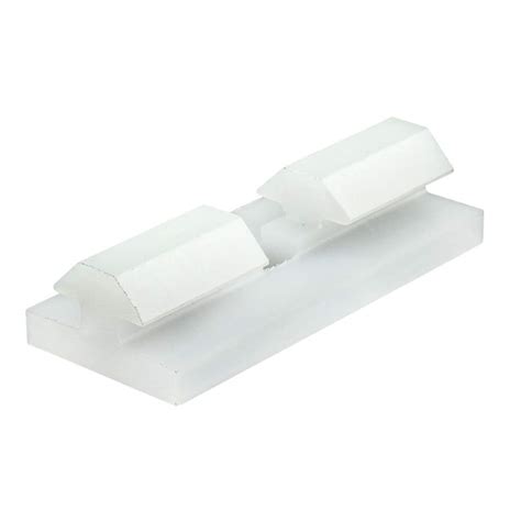 6898 15 Series White T Slot Insert Linear Bearing Pad With Brake Hole