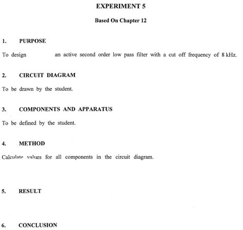 Solved EXPERIMENT Based On Chapter PURPOSE To Design Chegg