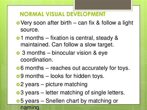 Visual Acuity In Infants