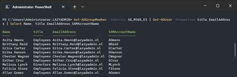 Comment Utiliser Get Adgroupmember Dans Powershell Tiempo De Frikis
