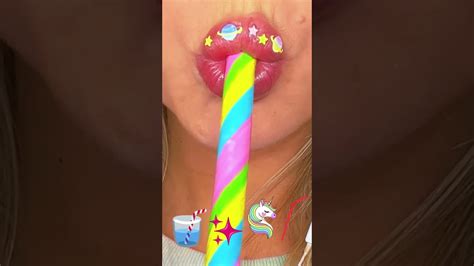 Asmr Edible Candy Straw Soda Drinking Sounds Mukbang Shorts Youtube