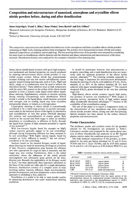 Pdf Composition And Microstructure Of Nanosized Amorphous And