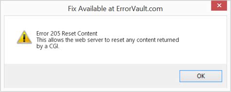 How To Fix Error Reset Content This Allows The Web Server To Reset Any Content Returned